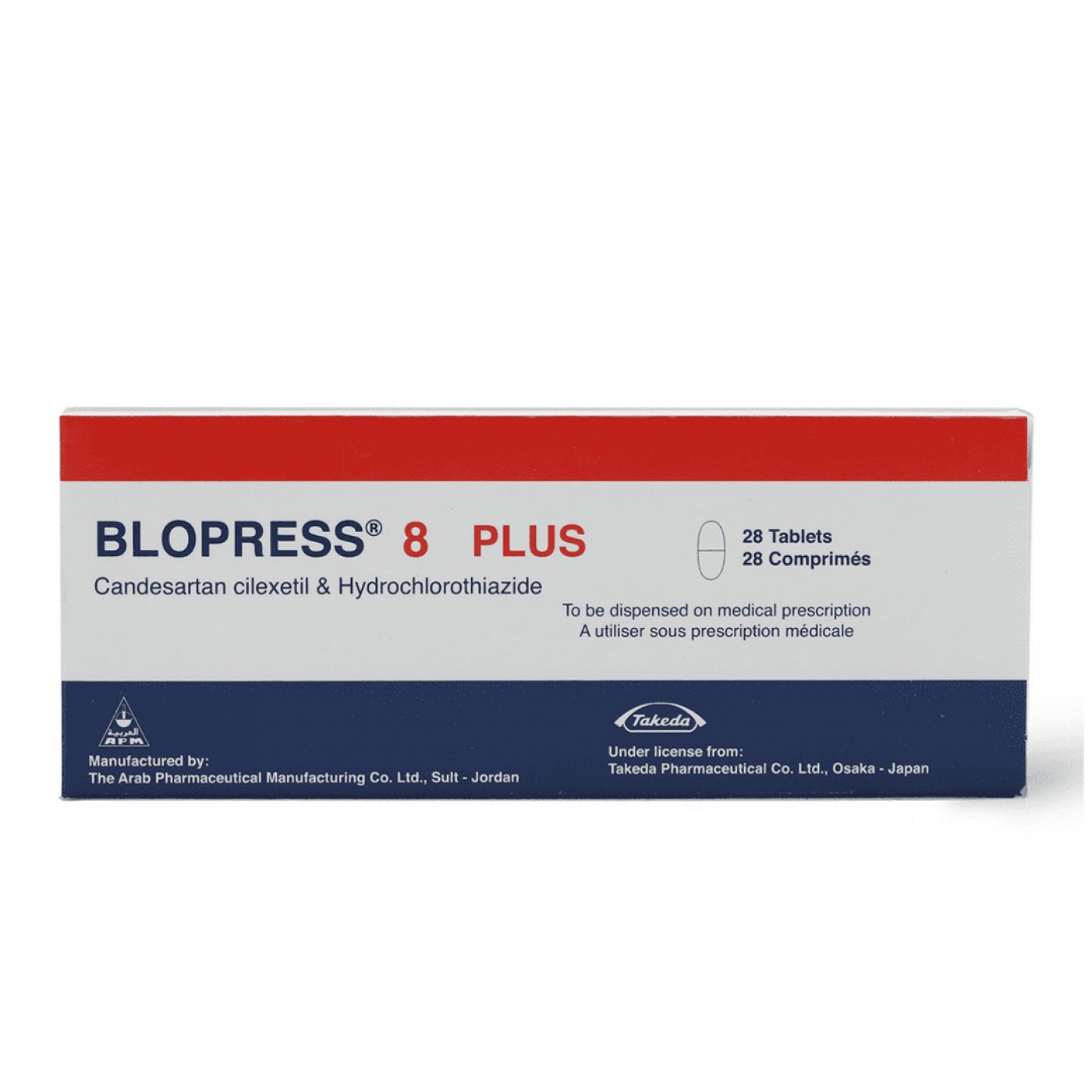 BLOPRESS PLUS 8MG TAB 28'S