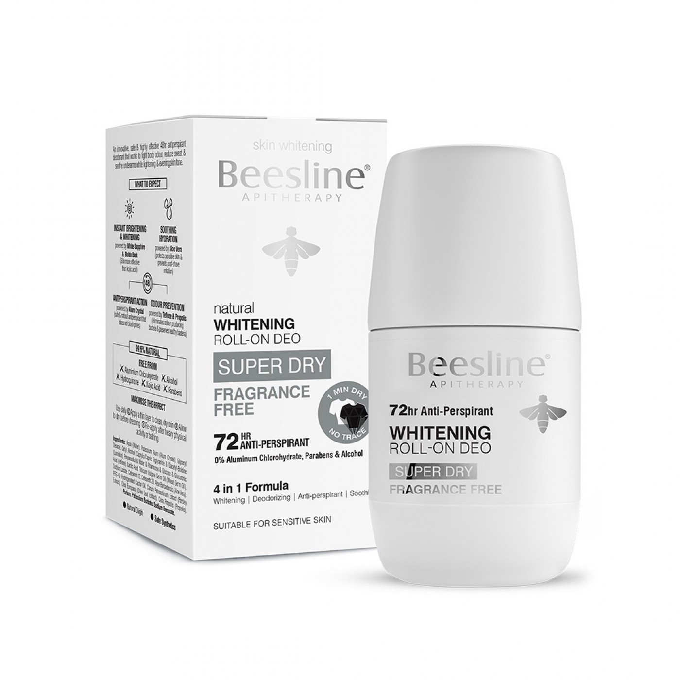 Beesline Whitening Deodorant Super Dry Fragrance Free For Women 50 ml