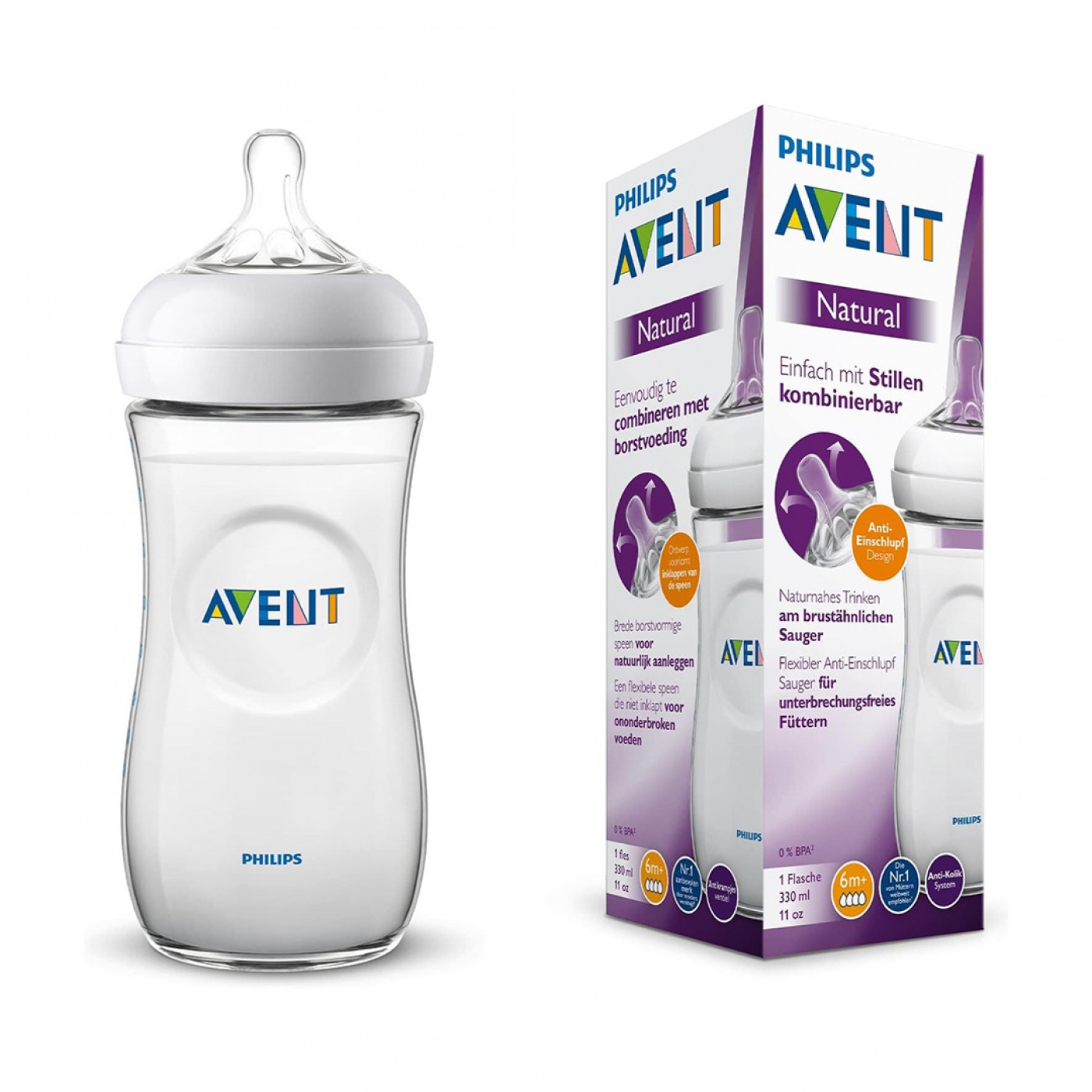 Avent Natural Feeding Bottle 330 ml