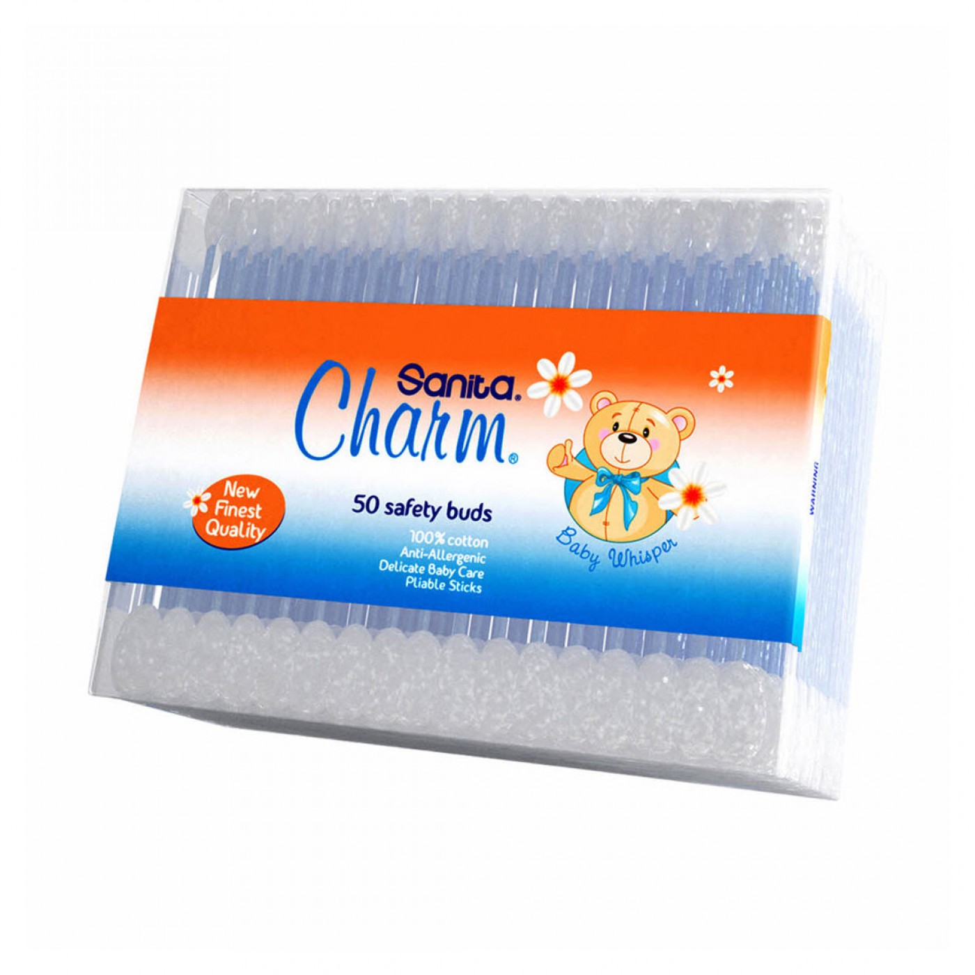 Charm Box Cotton Buds 50 Pieces Pack of 24