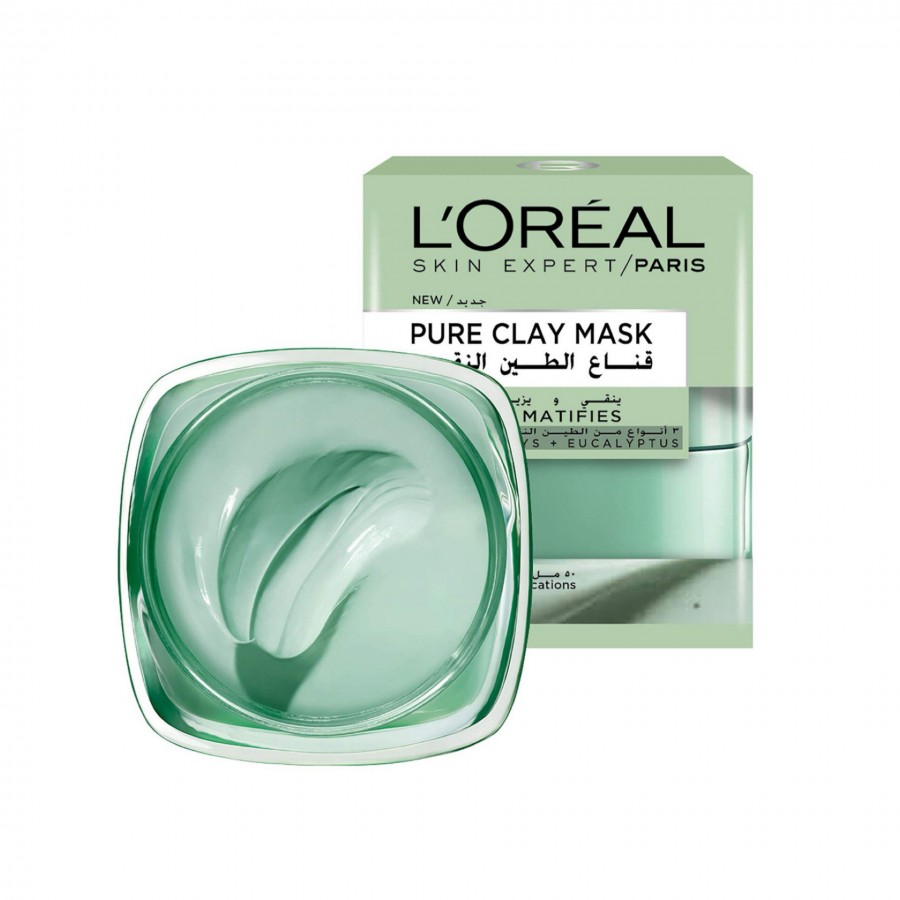 L'Oreal pure clay clarifying mask 50 ml