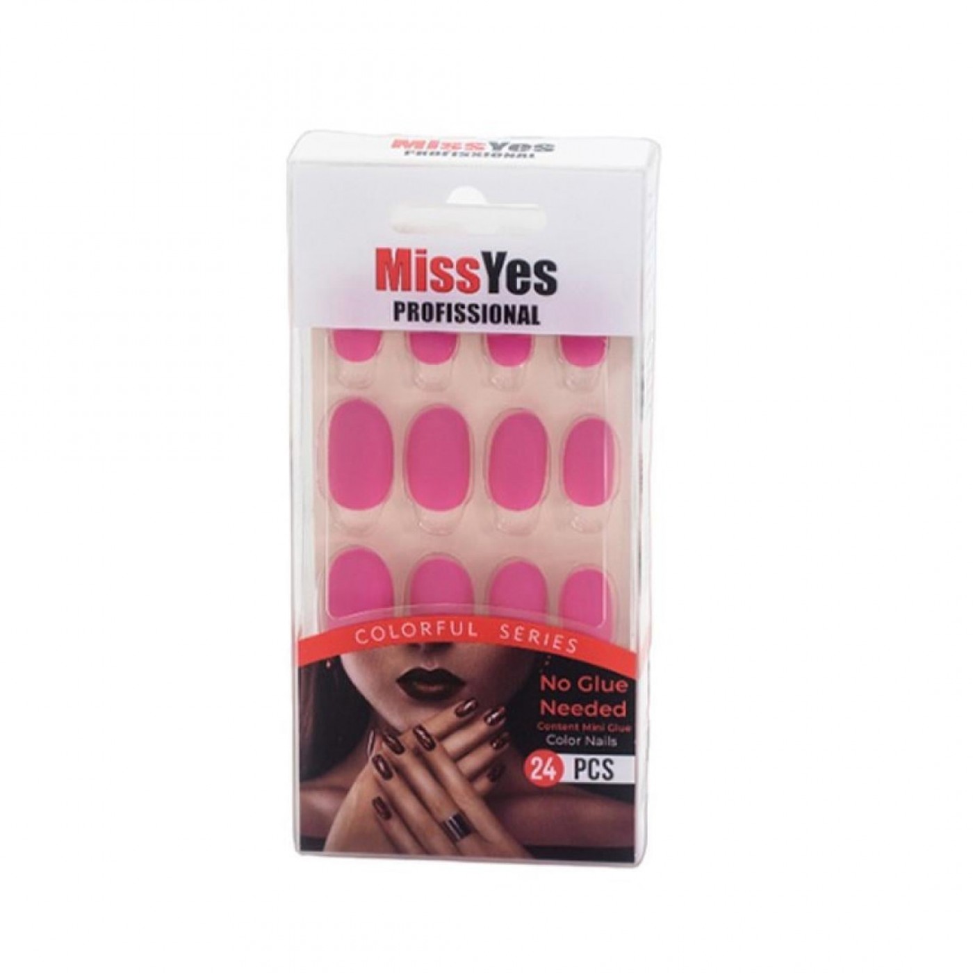 Miss Yes Press On Nails No Glue Needed 24 Pieces Light Pink