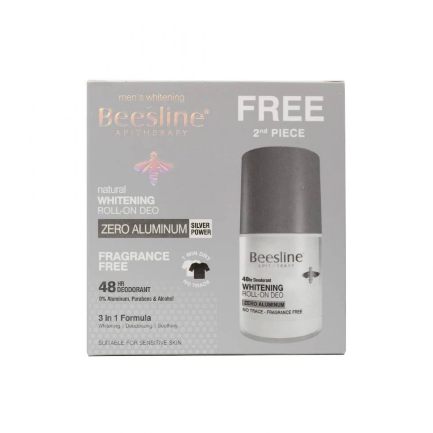 Beesline Natural Whitening Roll On Deodorant Zero Aluminum Fragrance ...
