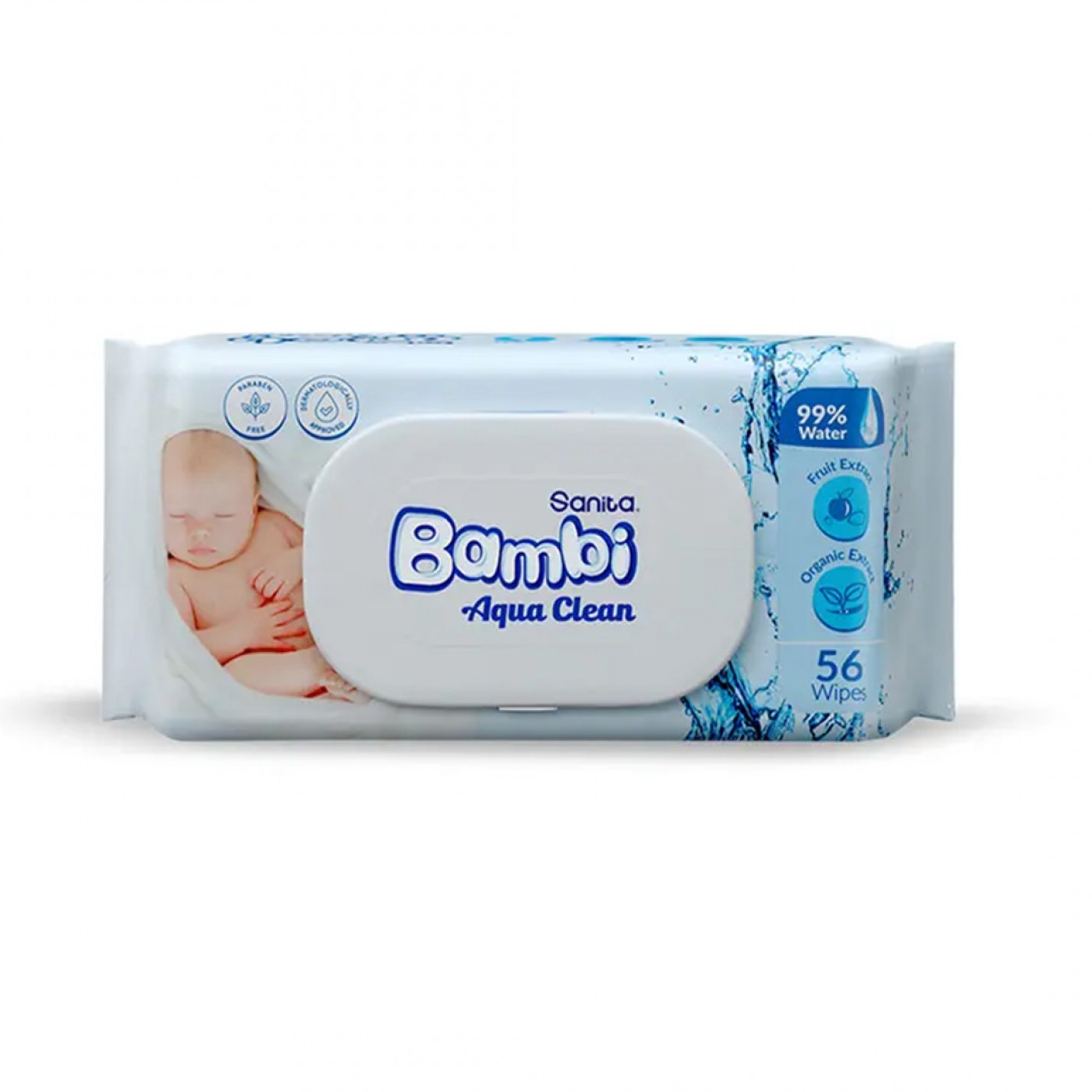 Bambi Aqua Clean 56 Baby Wet Wipes