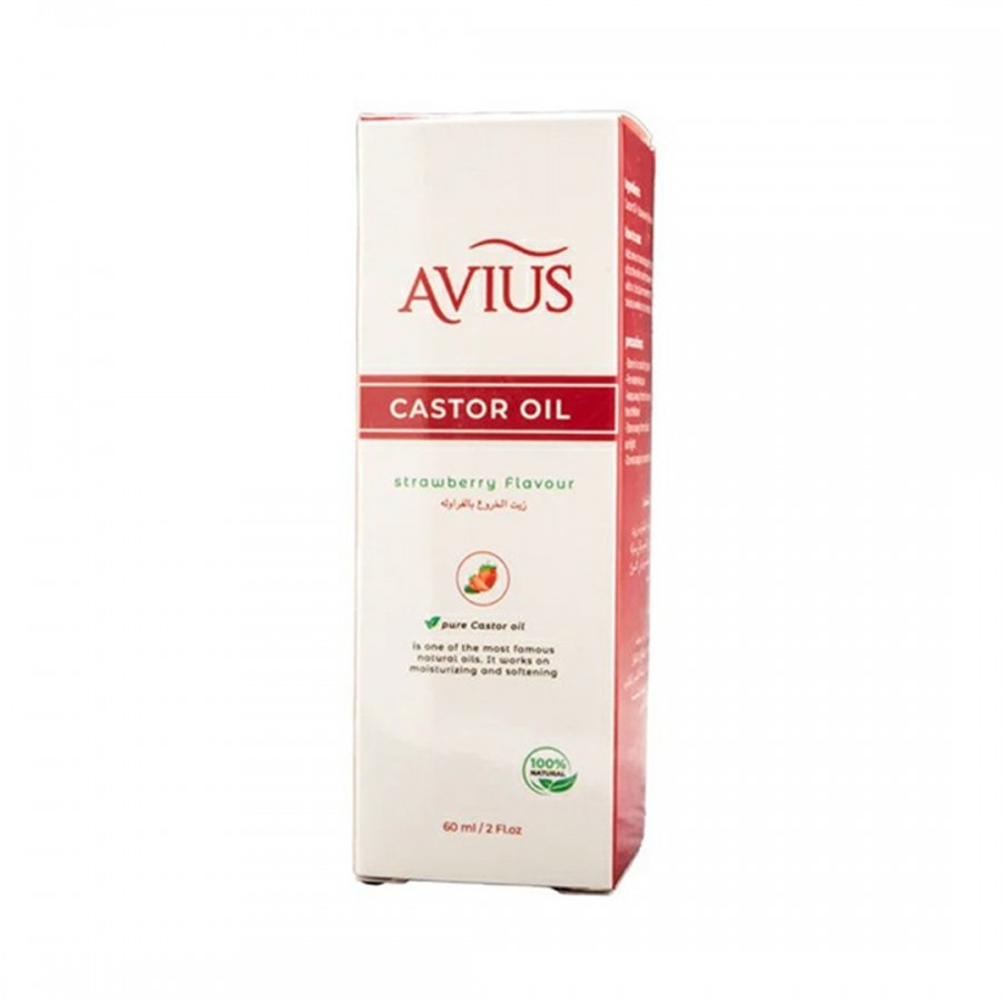 Avius Castor Oil with Strawberry Flavor 60 ML