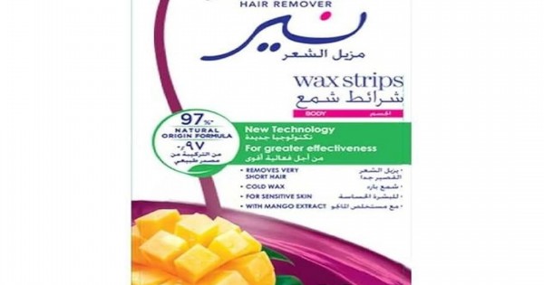 Nair Hair Removal Wax Strips Body With Mango Extract 20 Pieces