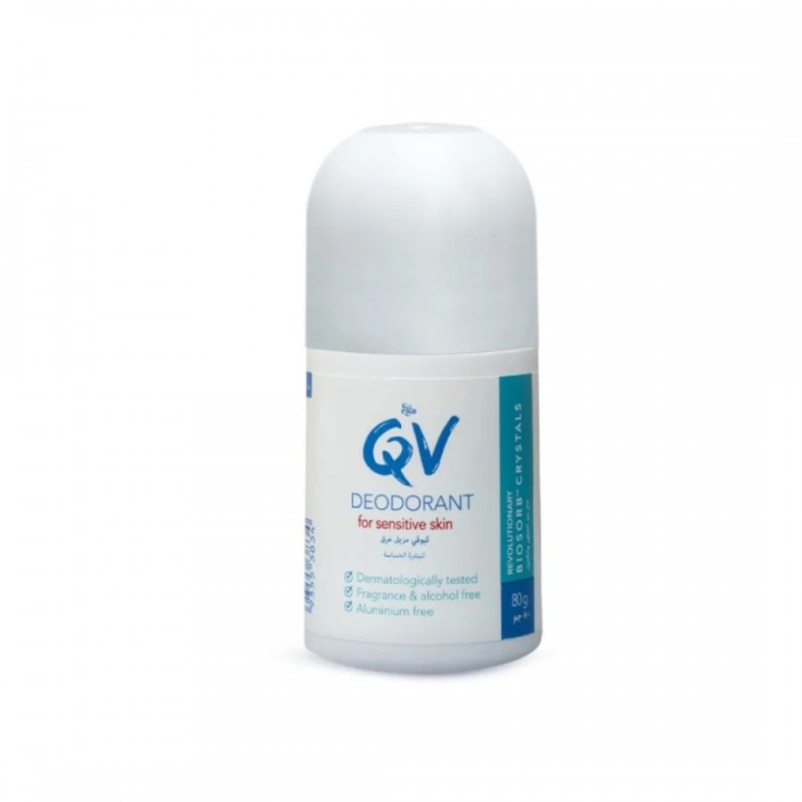 QV Deodorant Roll On 80g – 24-Hour Protection for Sensitive Skin
