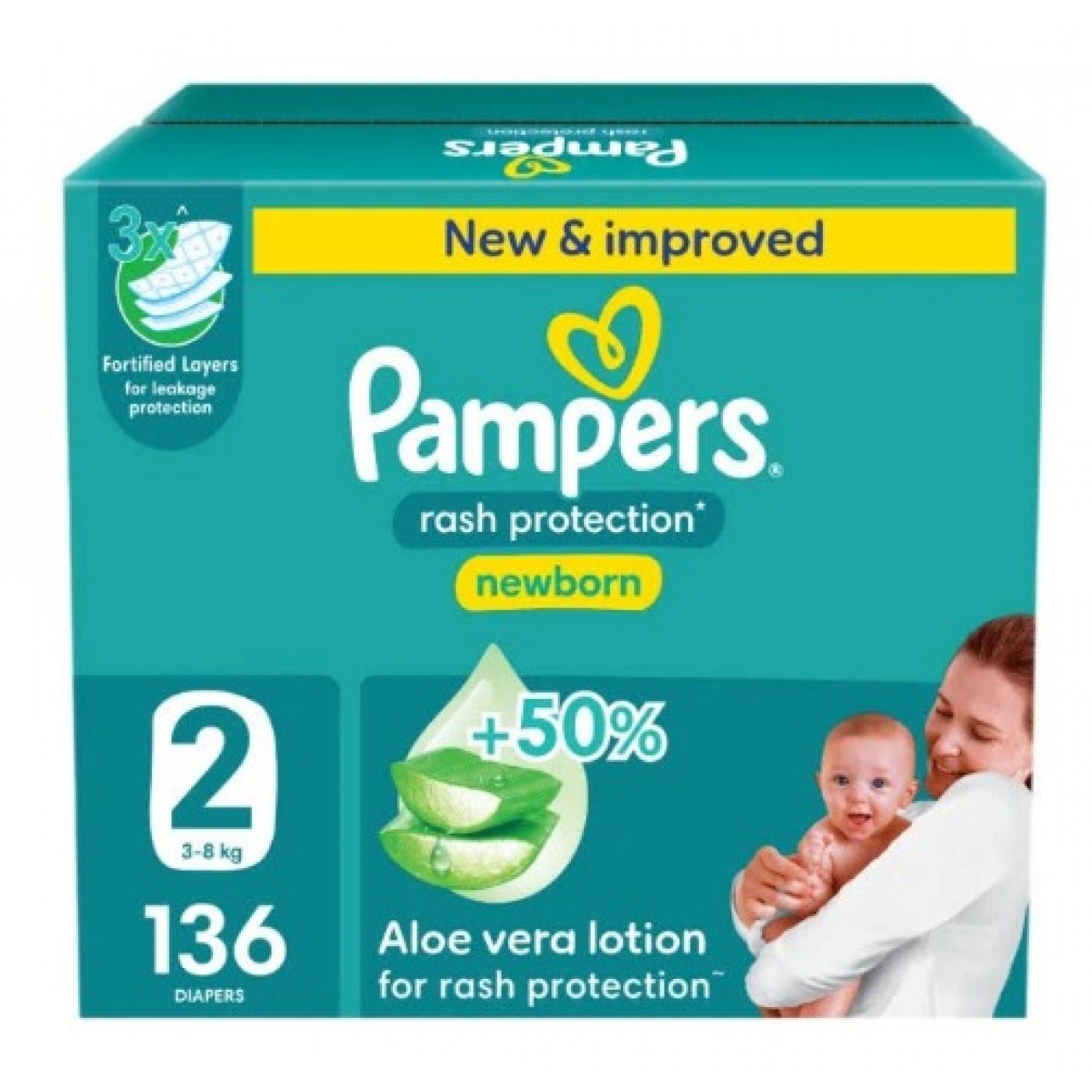 Pampers Jumbo Box 2 Small Baby Diaper 136's