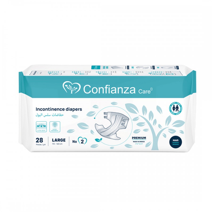 Confianza Premium Adult Diaper Large 28 Pcs for Comfort & Protection