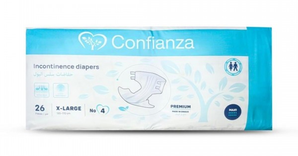 Confianza Adult Diapers No 4 X-Large 26 Pcs for Maximum Comfort ...