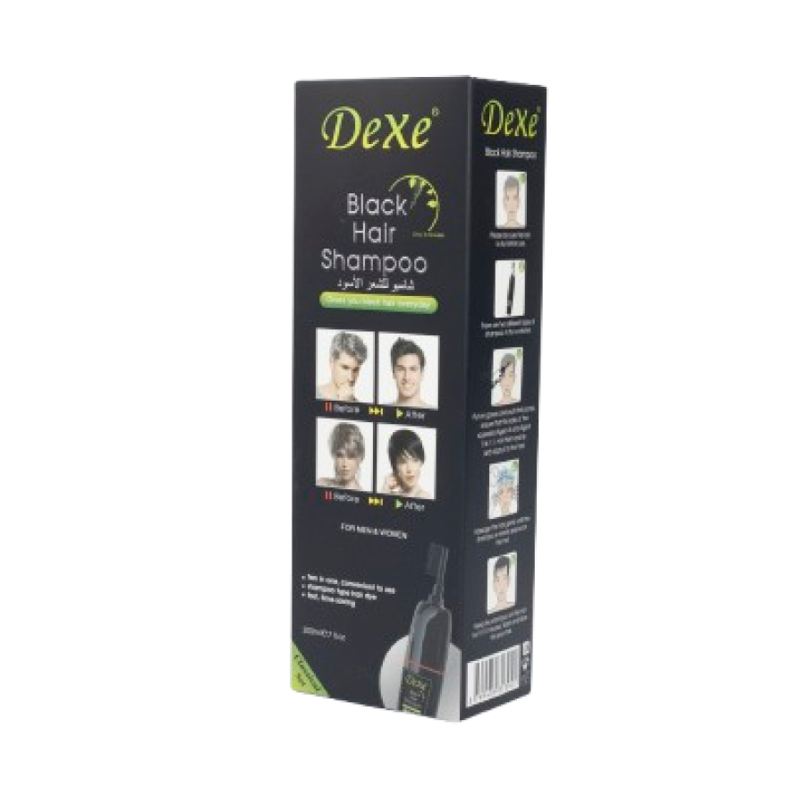 Dexe Hair Dye Shampoo With Comb Black
