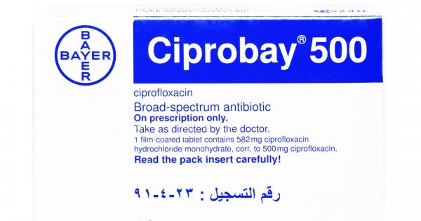 Ciprobay 500 Mg Ciprofloxacin 10 Tablets