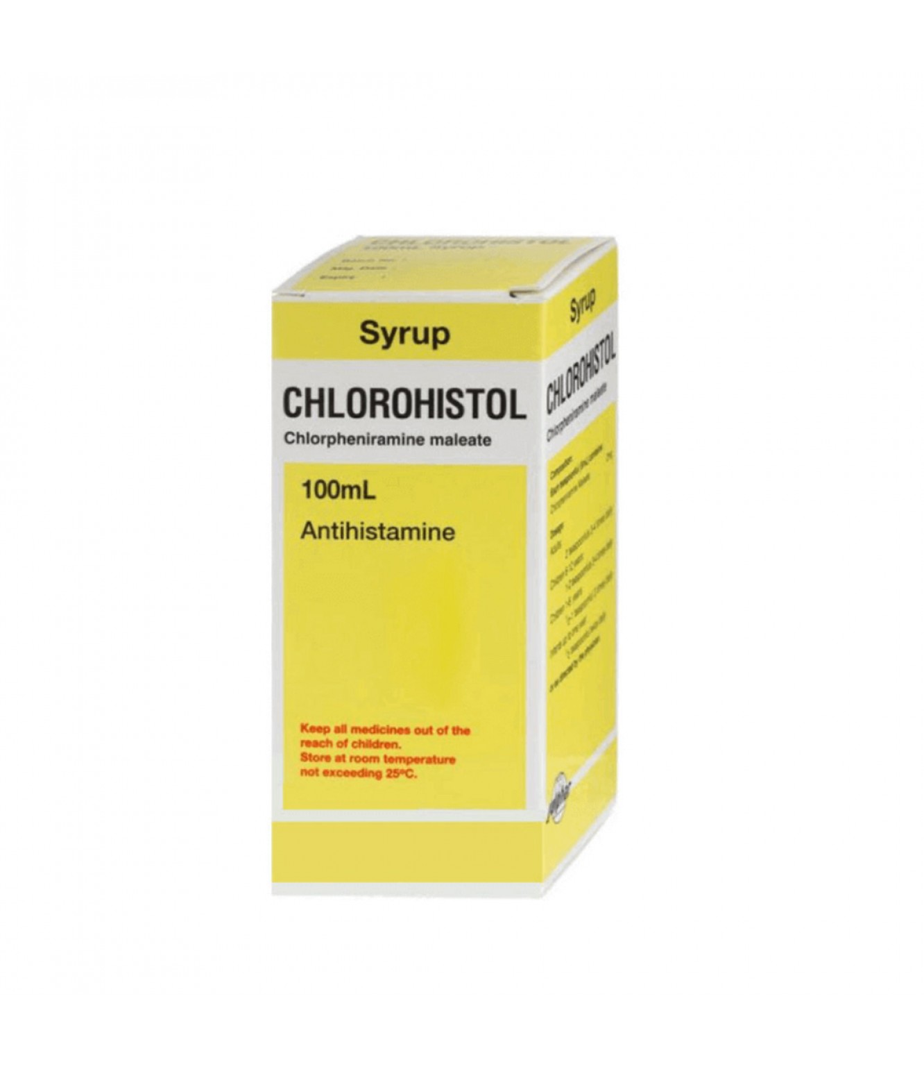 Chlorohistol 100ML syrup as Antihistamine