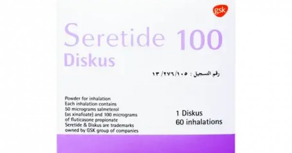 SERETIDE DISKUS 100MCG 60 INH