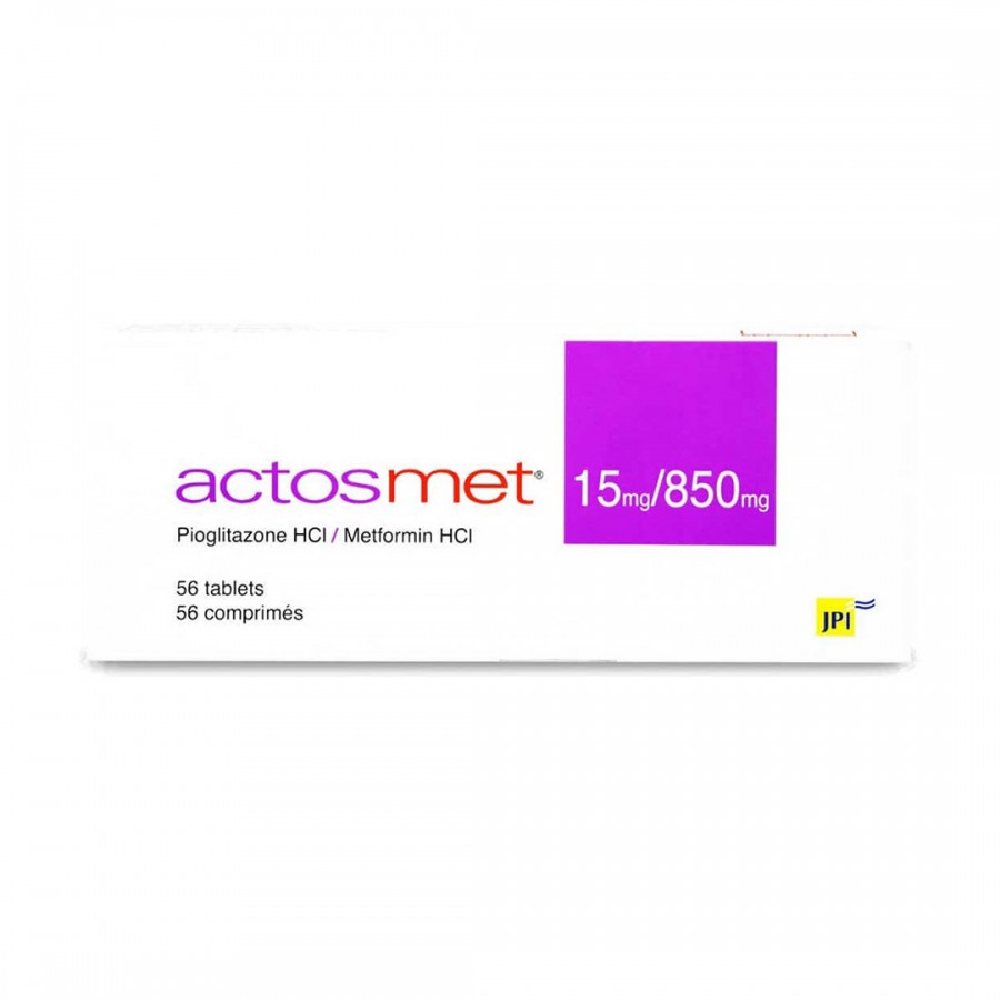 Actos met 15 mg/850 mg for glycemic control 56 Tablets