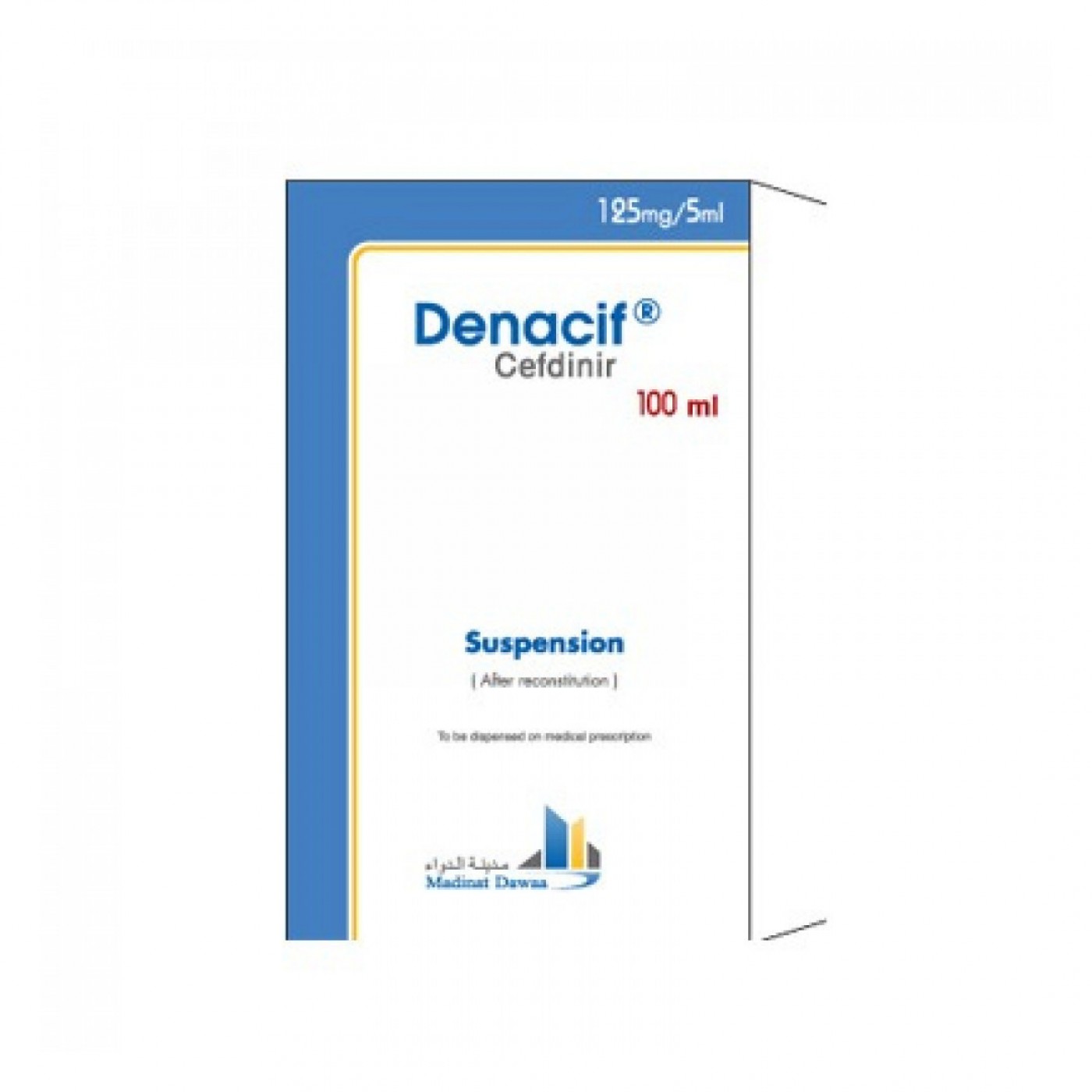 DENACIF 125MG/5ML Cefadroxil SUSP 100ML