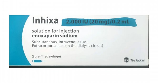 Inhixa 2000 IU enoxaparin Syringes 2 Injections