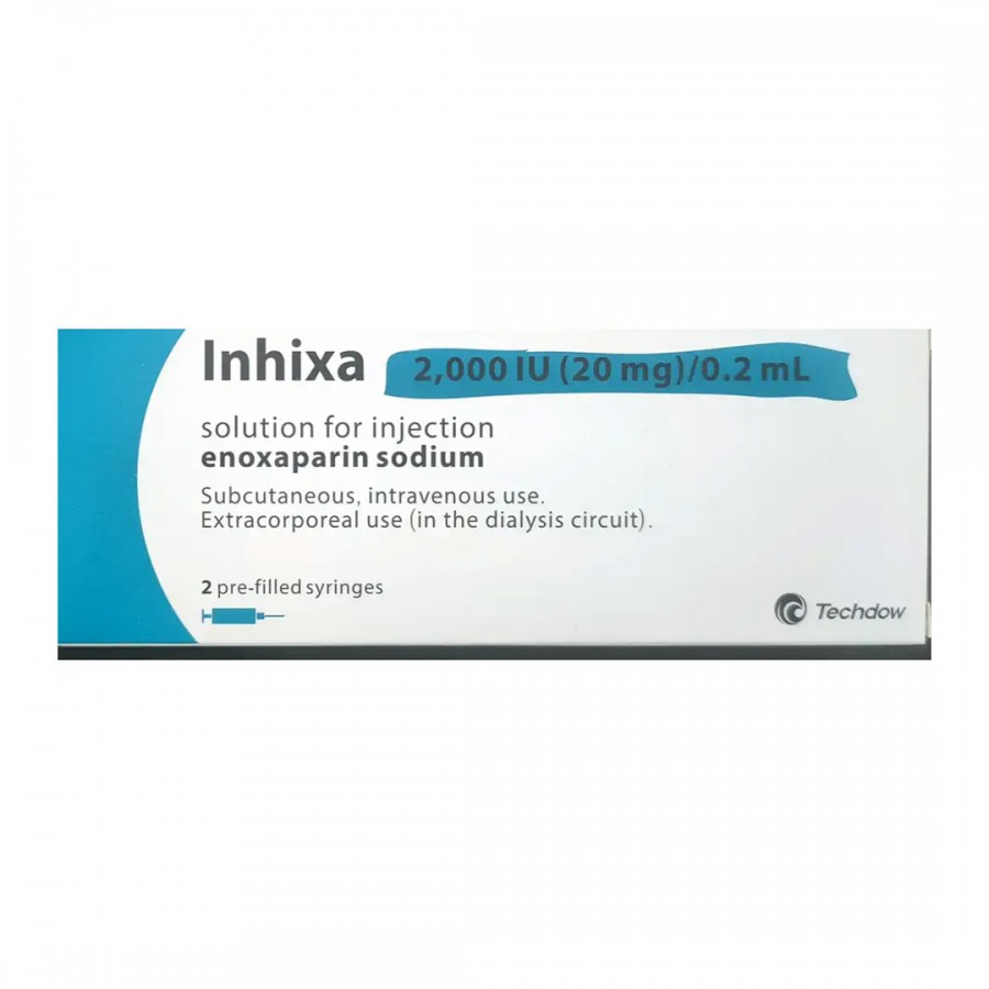 Inhixa 2000 IU enoxaparin Syringes 2 Injections