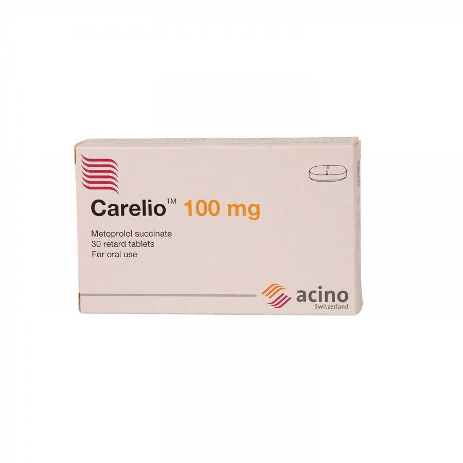 Carelio 100 mg metoprolol succinate 30 Tablets