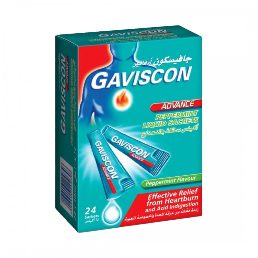 Gaviscon Advance Sachets 24 for Heartburn and Acid Relief