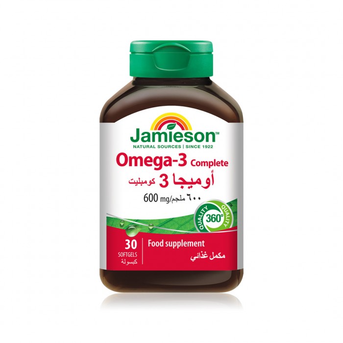 Jamieson Omega-3 Complete 600mg 30 Capsules