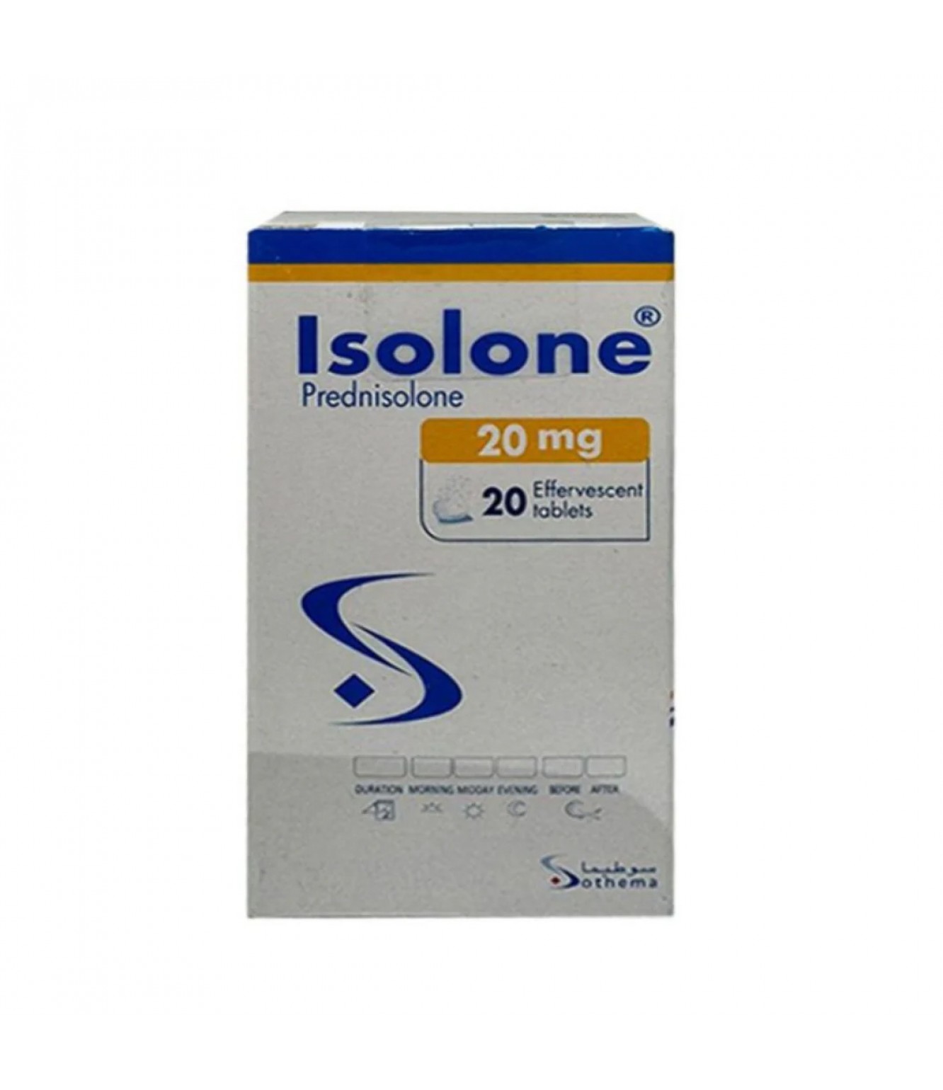 Isolone 20 mg 20 effervescent tablets