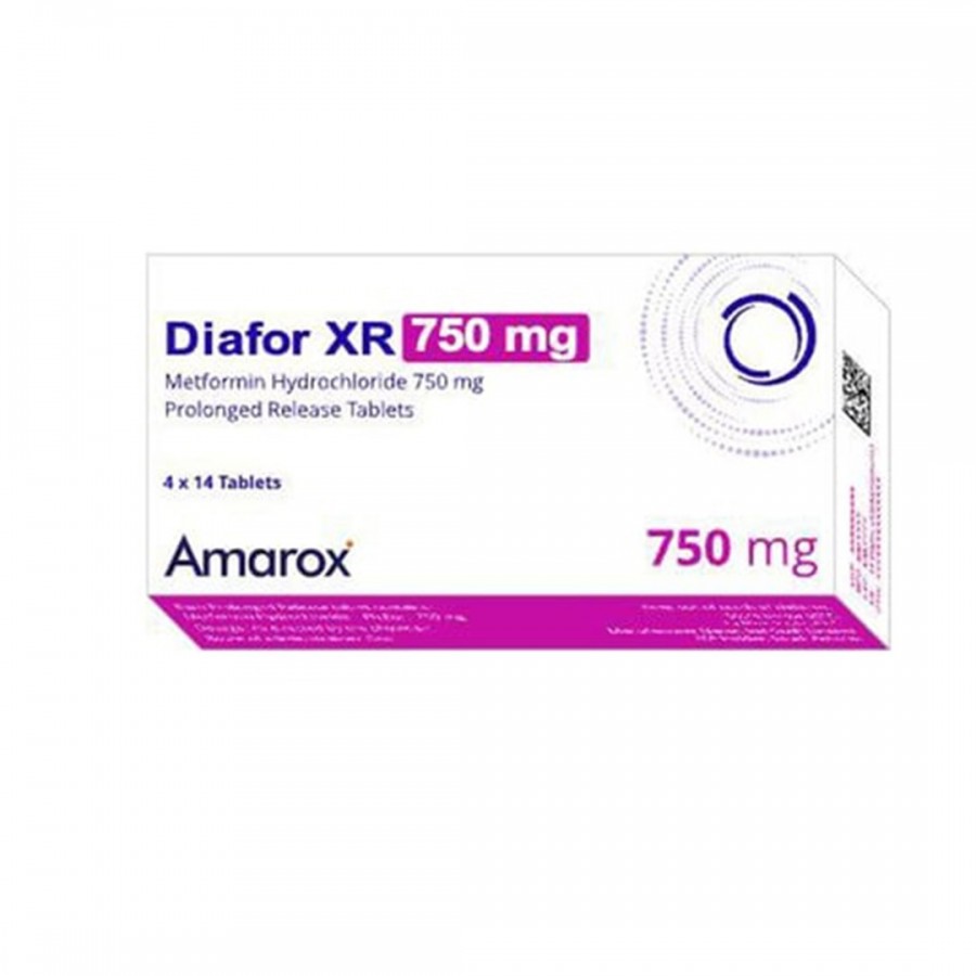 Diafor XR 750 mg 56 Tablets