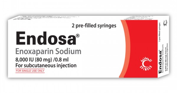 Endosa 8000 IU Enoxaparin Prefilled Syringes ×2 – High-Dose ...