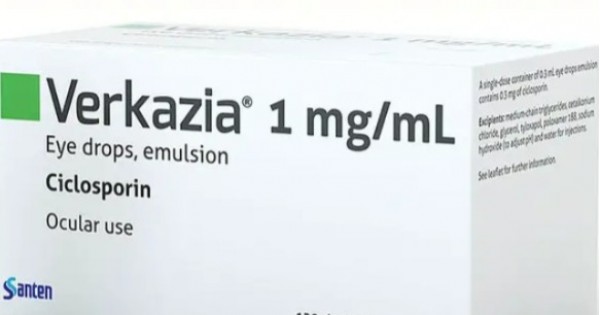 VERKAZIA 0.1% 1MG EYE DROPS 120'S