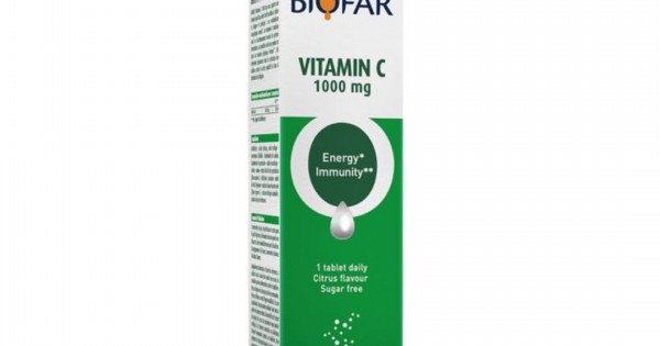 Biofar Vit C 1000mg Immune Support 20 Effervescent Tablets