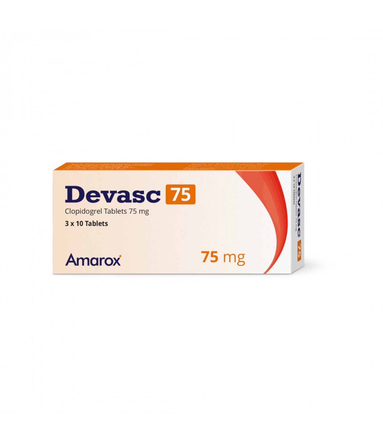 Devasc 75 mg Clopidogrel 30Tablets