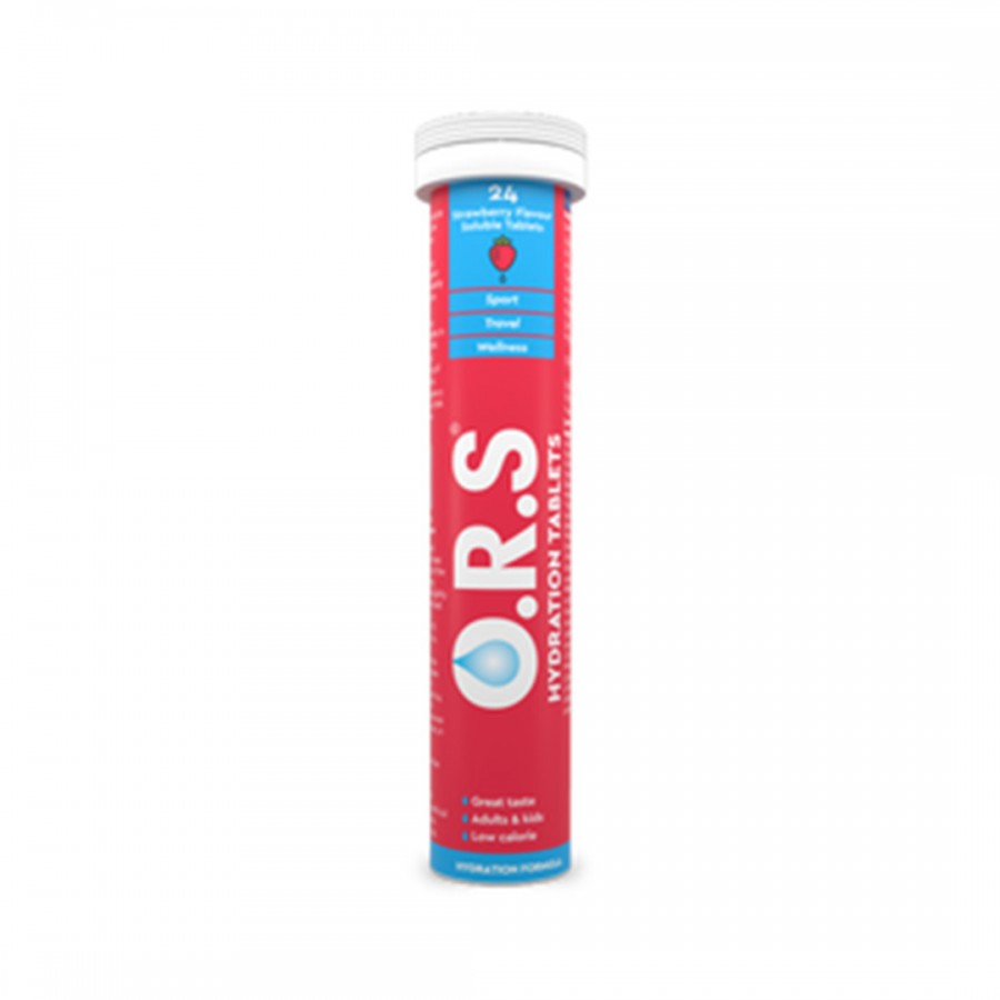 O.R.S Hydration Tablets – Strawberry (24 Effervescent Tablets)
