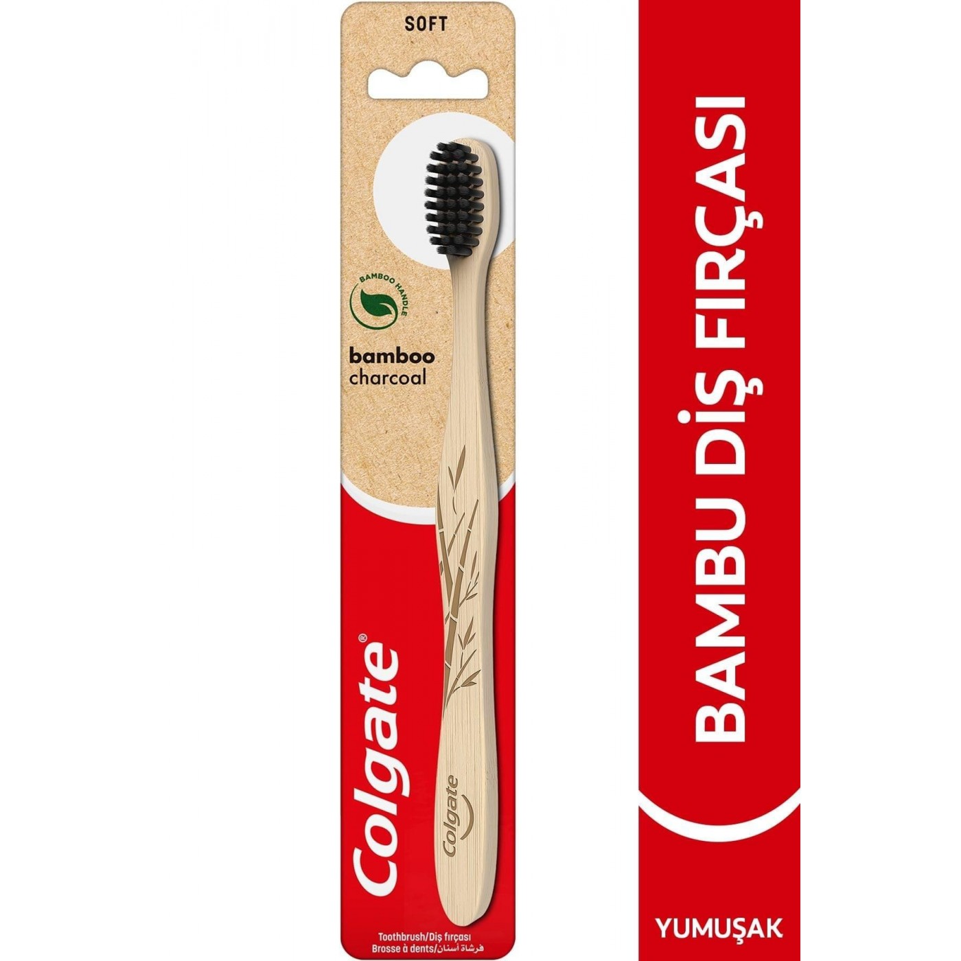 Colgate Charcoal Bamboo Toothbrush – 1 Piece