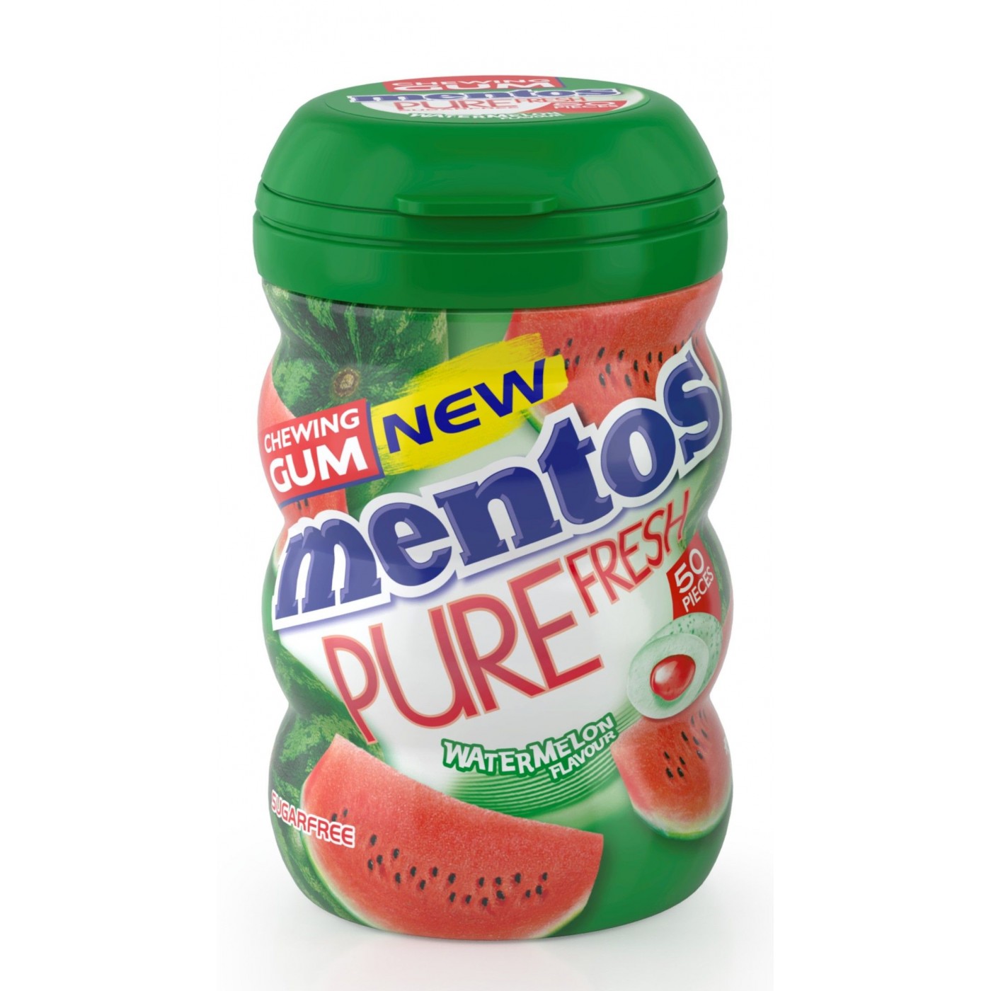 Mentos Pure Fresh Watermelon Gum 50 Pcs