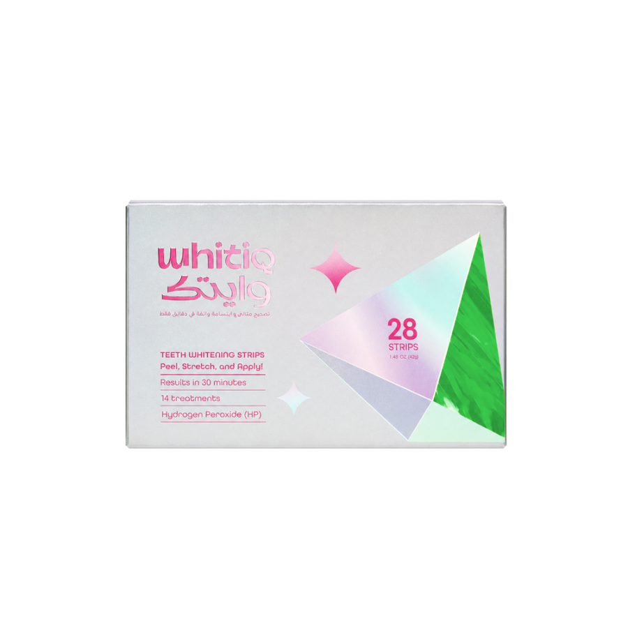 Whitiq Dry Touch Teeth Whitening Strips Hydrogen Peroxide Mint 28 Pieces