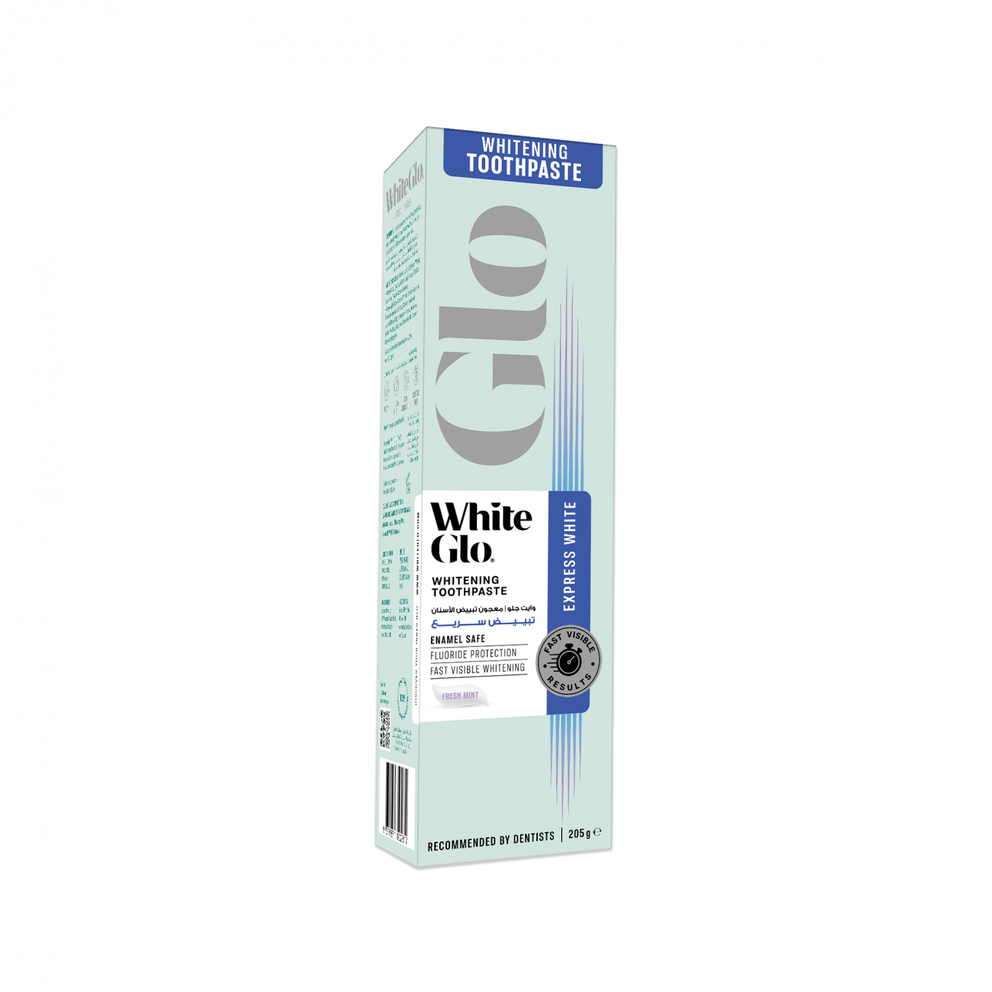 White Glo Express White Whitening Toothpaste - 205g