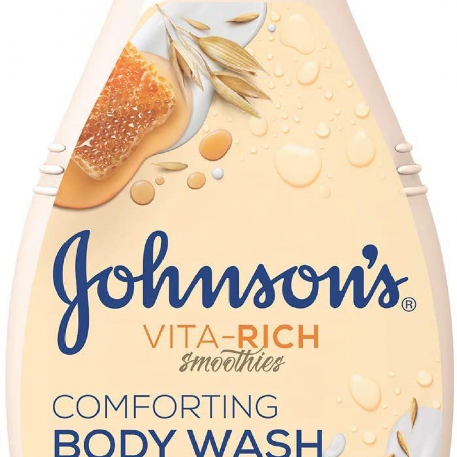 Johnson's Body Wash Vita-Rich Smoothies Comforting Yoghurt Honey & Oats ...