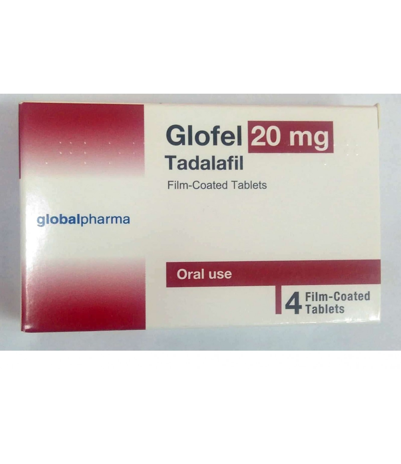 Glofel 20 mg 4 Tablets for ED and BPH