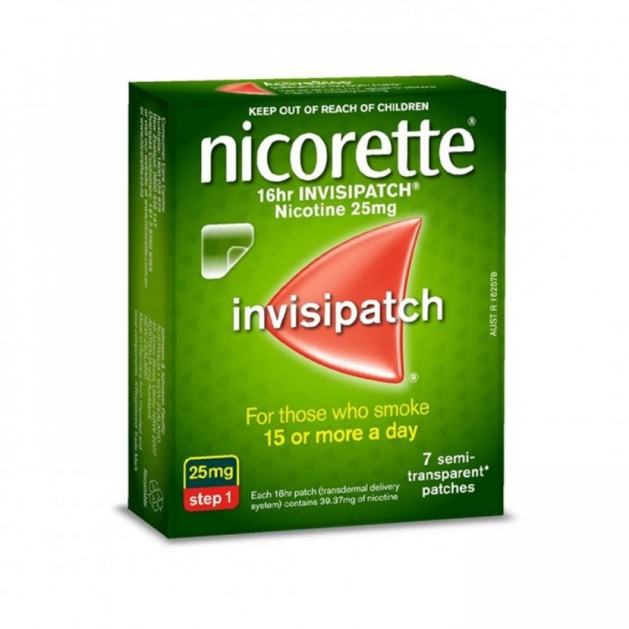 Nicorette 25 Mg Invsipatch - 7Pieces