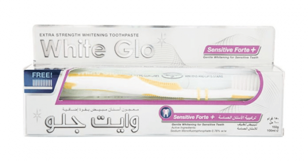 White Glo Sensitive Forte + Whitening Toothpaste 100gm