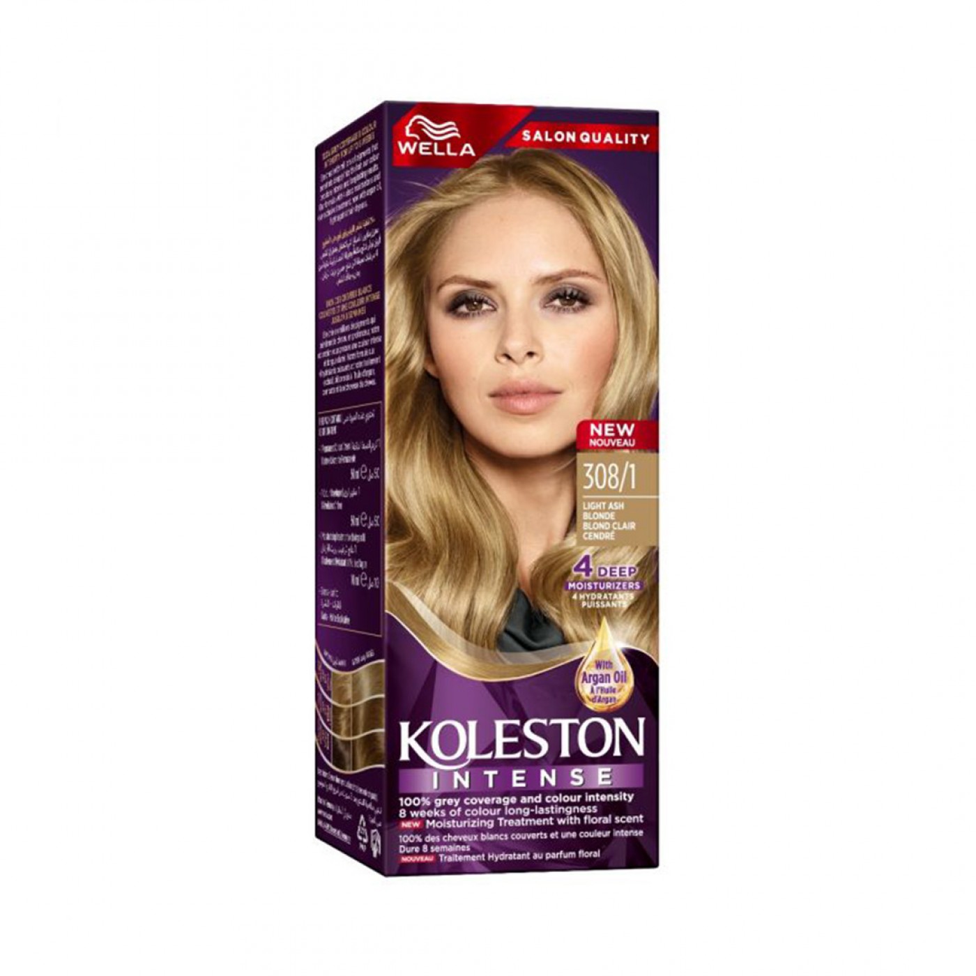 Koleston Hair Color 308/1 Ash Blonde