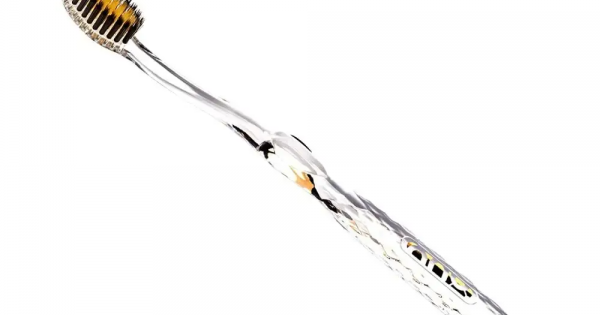 NanoB Antibacterial Toothbrush Gold 1Piece