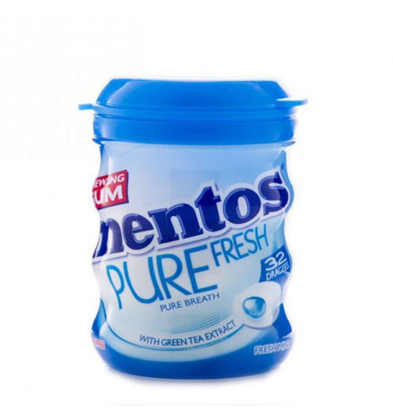 Mentos Pure Fresh Gum Spearmint Sugar-Free 50 Pieces