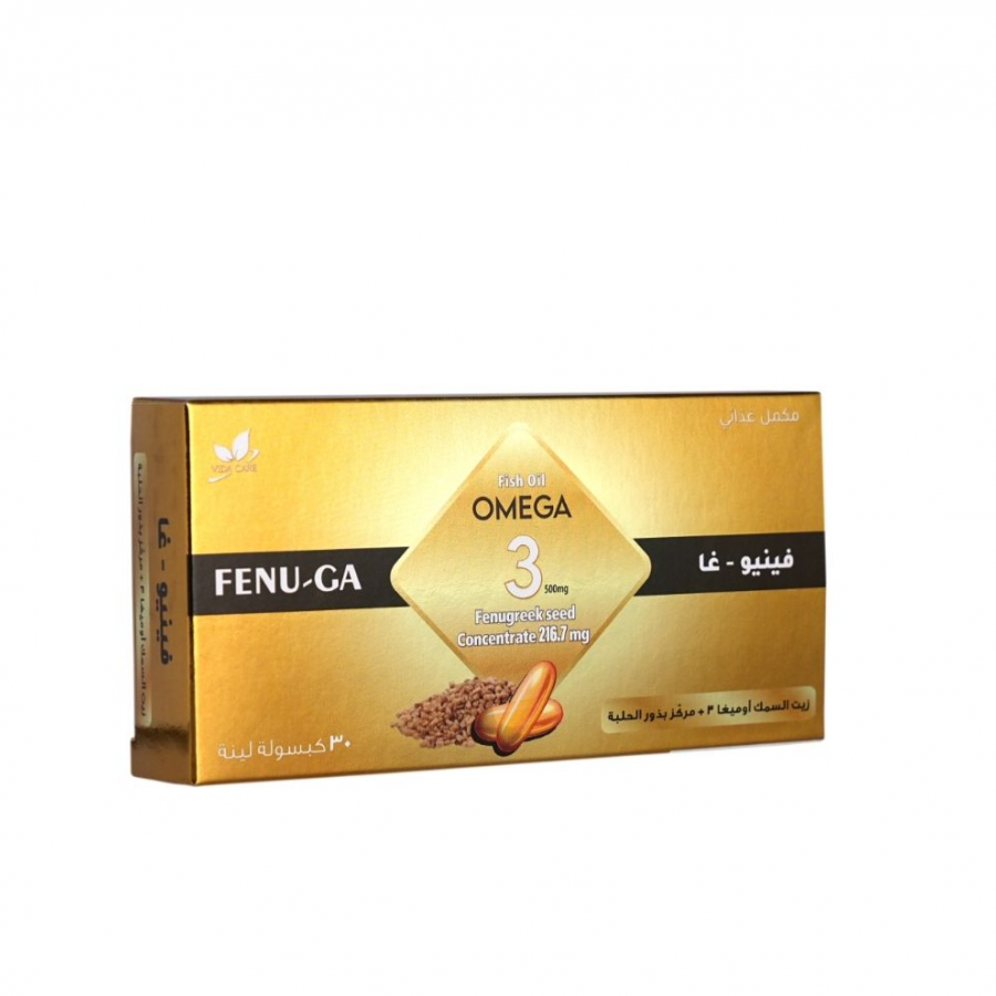 FENU-GA – Fenugreek Extract + Omega 3 – 60 Capsules