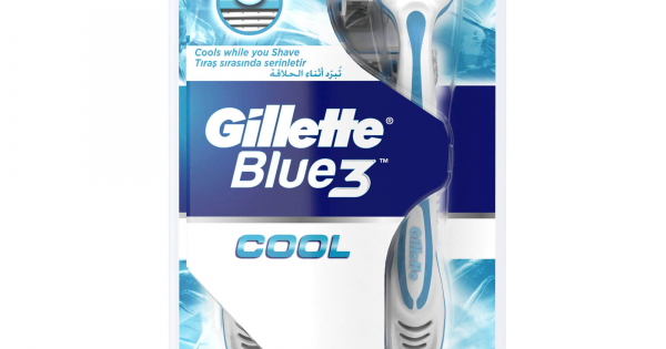 Gillette Blue Cool Men's Bladed Disposable Razors 6pieces