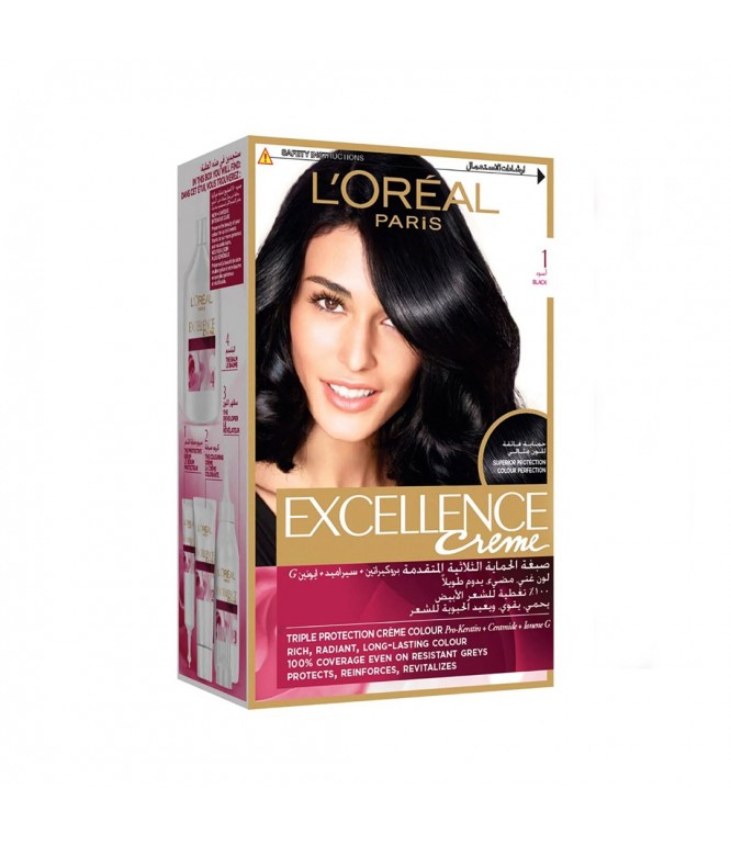 L'Oreal Paris Excellence crème 1 Black Hair Color