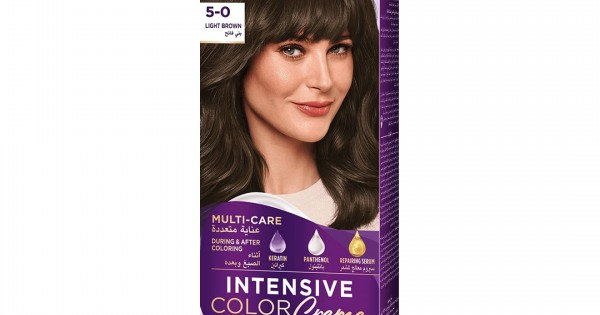 Palette Intensive Color Creme Hair Color 5-0 Light Brown