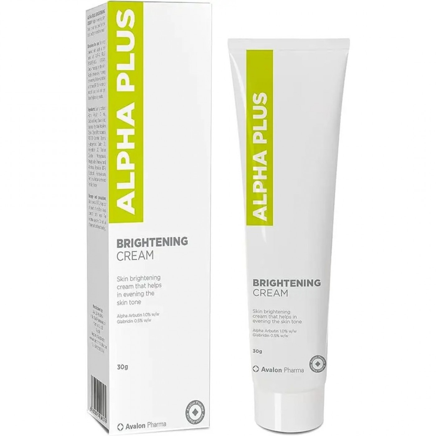 Avalon Pharma Alpha Plus Cream 30g for Skin Brightening