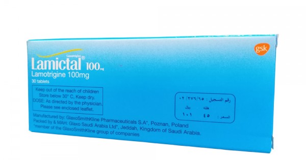 LAMICTAL 100MG TAB 30'S