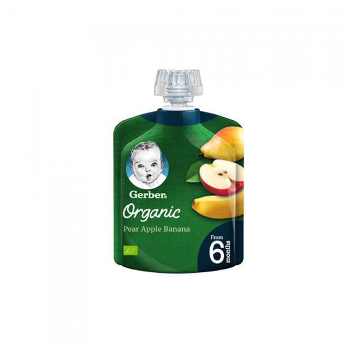 Gerber Organic Pear Apple Banana +6Months - 90 gm